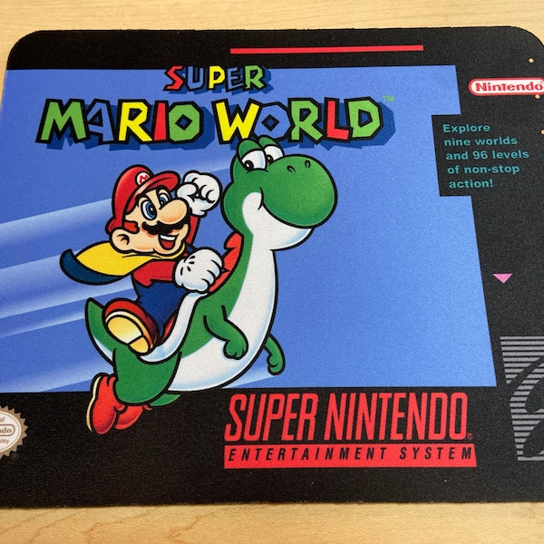 Custom Choose Your Own Favorite SNES Game Art Mouse Pad - Super ...