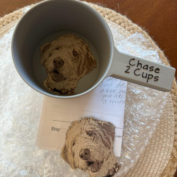 Customized 3D Printed Pet Magnet With Your Pet's Face, Pet Portrait ...