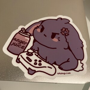 Cute Gaming Bunny Sticker 3 Kawaii Gamer Girl Laptop - Etsy