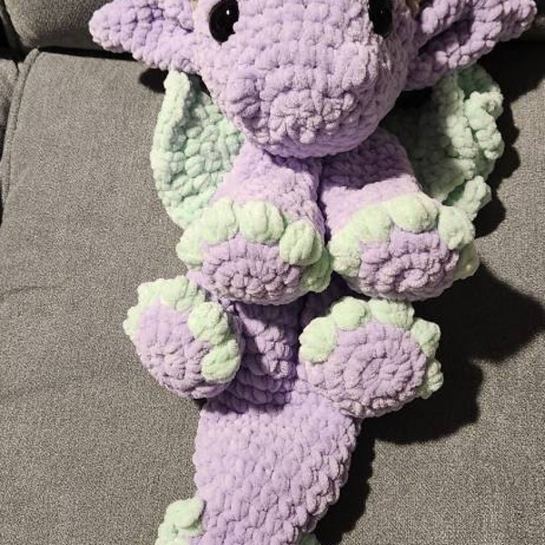 Cato the Dragon Snuggler/lovey Amigurumi Crochet Pattern - Etsy