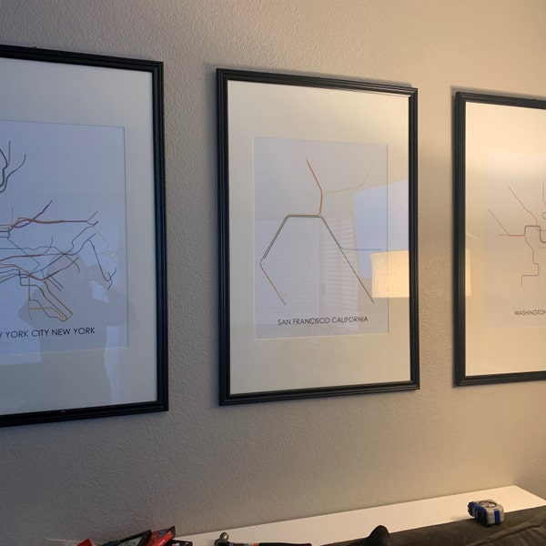 Custom Subway Map // Custom Metro Map // Custom Map // Custom Art ...