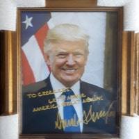 Personalized President Donald Trump Gold Autographed 8x10 Photo FREE ...