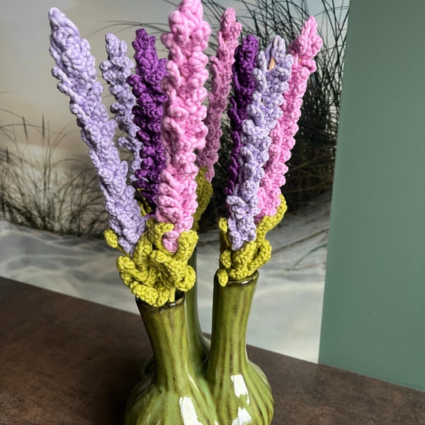 Crochet Lavender English Pattern (video), Amigurumi Lavender Flower ...