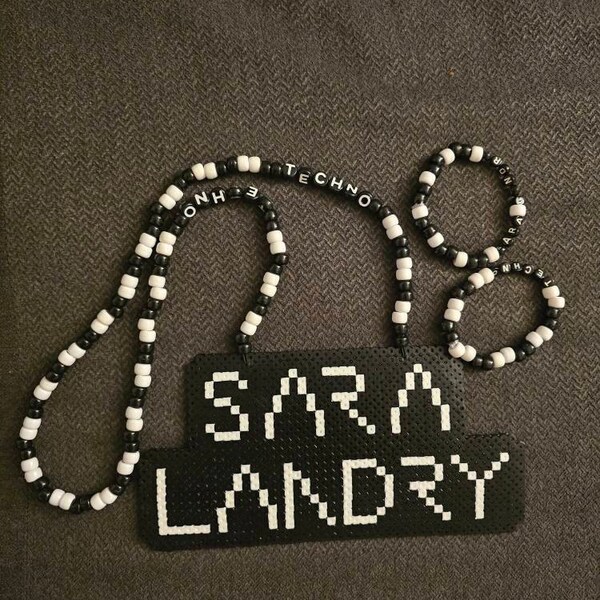 Mr. Wobble & Dark Wobble Beaded Necklaces - Etsy