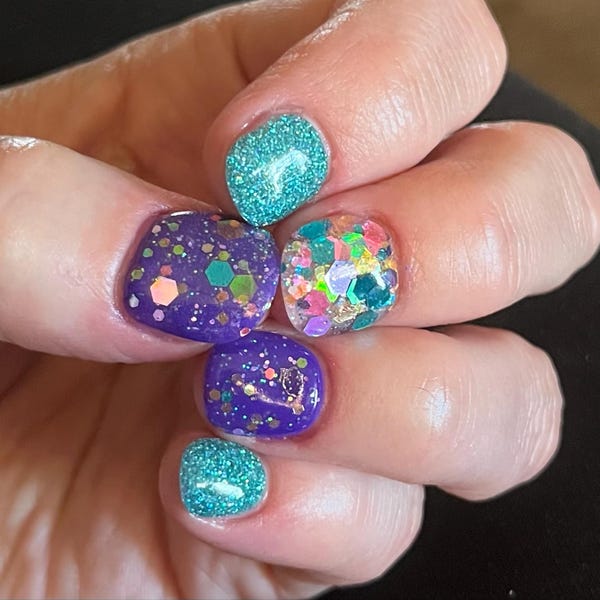 Kirsten's Trio- Sugar Fix Glitter Dip Powder, Nail Dip Powder, Sweet ...