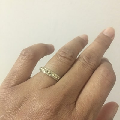 BEADED ROMAN RING 2, Thin Bronze Ring, Mens or Womens Bronze Ring ...