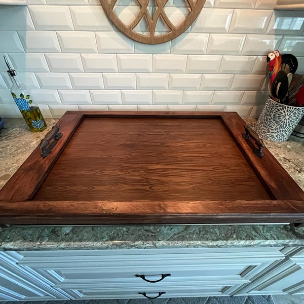 Tray or Tray W Legs, Custom Stove Cover, CUSTOM Sizes, Gas Stove Cover ...