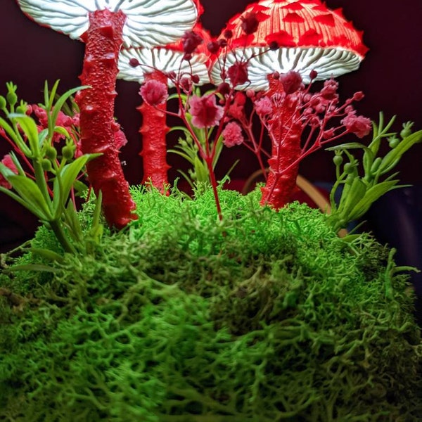 Pink Mushroom Lamp USB Trippy Lights Psychedelic Lamp Table Bedside Living Room - Etsy