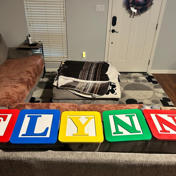 Toy Story Style Wooden Alphabet Blocks. Name Blocks. Personalised ...