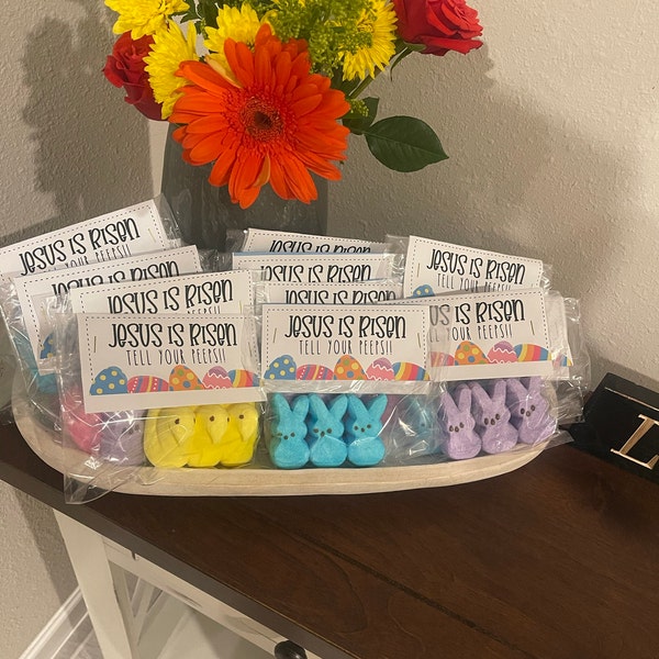 Jesus is Risen...tell Your Peeps - Easter Treat Bag Toppers | Printable ...