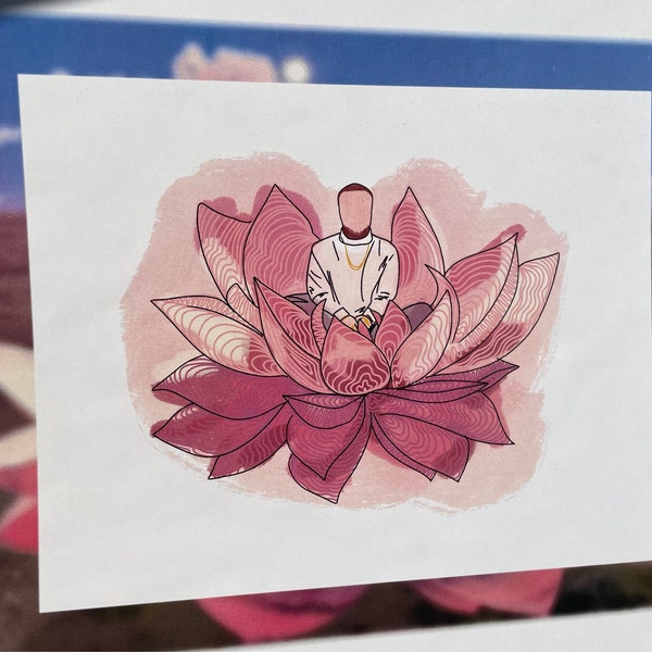 Mac Miller Good News Lotus Print - Etsy