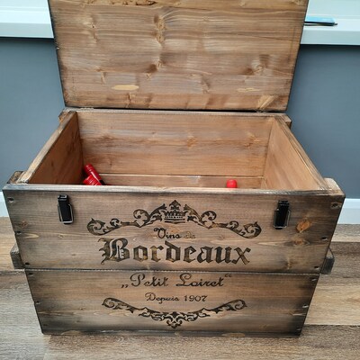 Wooden Box Cargo Box Chest Table Storage Box - Etsy UK