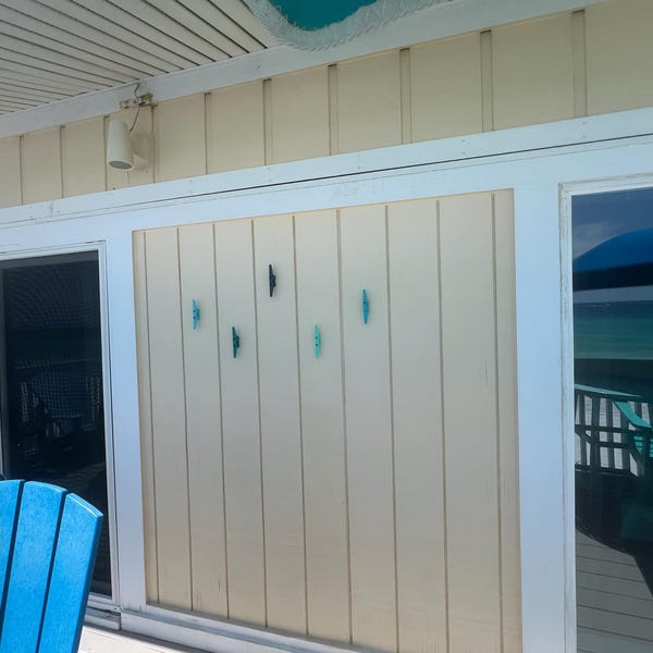 Coastal Home Decor Beach Bathroom Towel Hook Outdoor Rack Boat Cleat ...