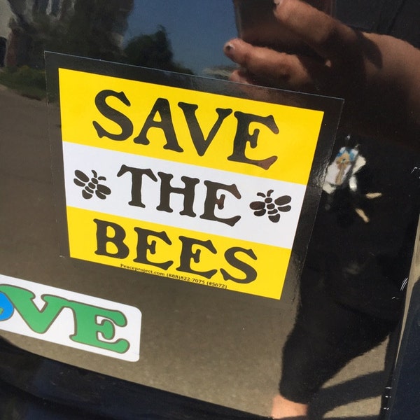 Save the Bees - Bumper Sticker / Decal or Magnet - Etsy