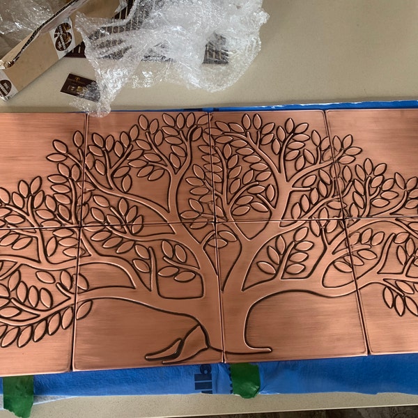 Exclusive, Limited Stainless Tree of Life With Brass Leaves 8 Handmade ...