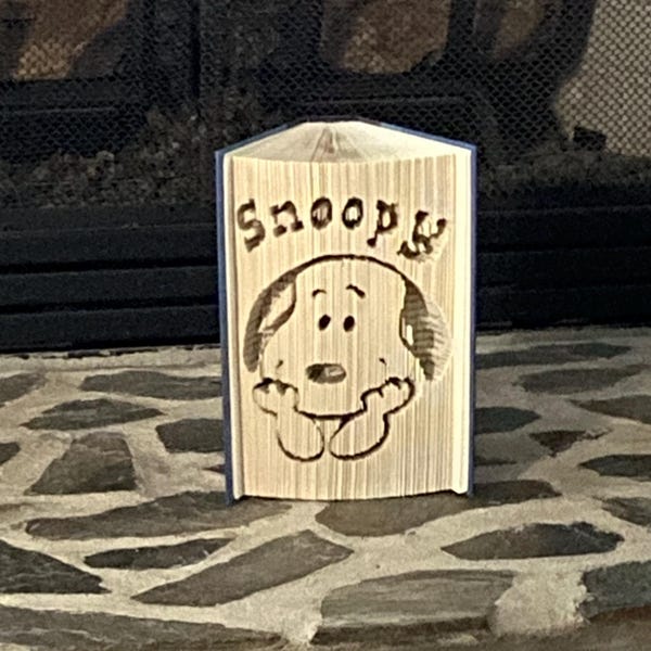 Bookfolding Pattern Snoopy Cut and Fold - Etsy