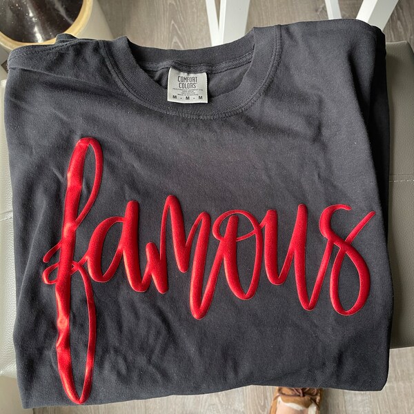 Embossed Custom Puff Game Day Tee Mascot Comfort Colors Spirit Shirt ...