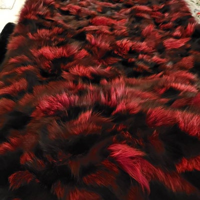 Luxury Real Silver Red Fox Fur Throw Blanket - Etsy