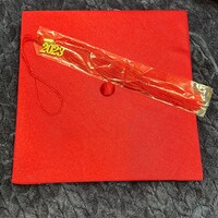 Shiny Gold Graduation Cap With Tassel 2024 Date Drop Blank Grad Cap for ...