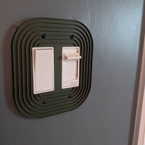 Vintage Oval-shaped Plug Outlet Plate Cover, Duplex Power Outlet ...