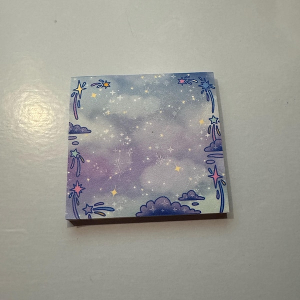 Artist Aesthetic Cute Sticky Note Memo Pad - Etsy