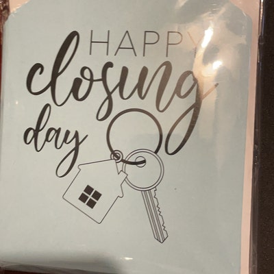 SET of Greeting Cards Happy Closing Day Real Estate Agent Card Home ...