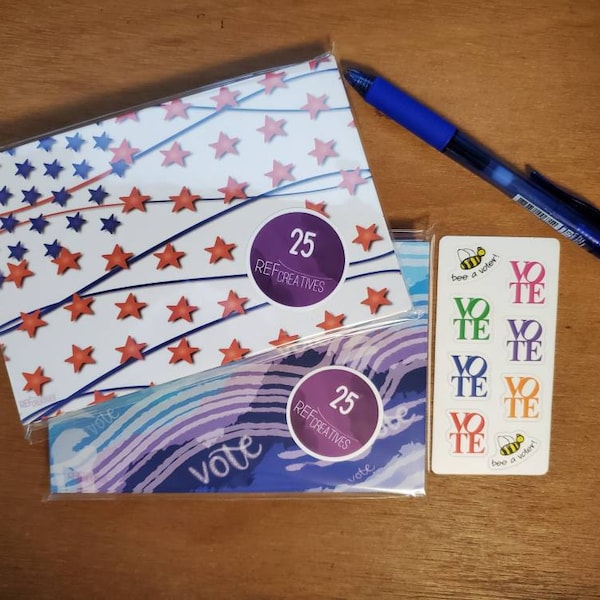 Pop Art Postcards to Voters voting is Your Superpower Vote Postcard - Etsy