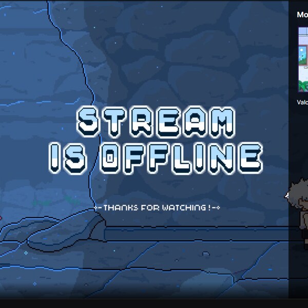Cute 3x Premium Animated Twitch Offline Banners ~ 8bit Pixel Art Stream ...