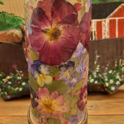 60 Pc Pressed Flowers Anemone Buttercup Periwinkle Daffodil Lenten Rose ...