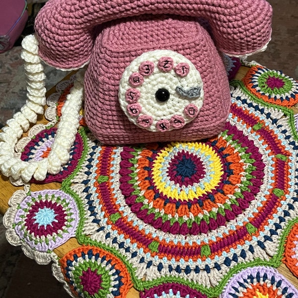 Retro Telephone Crochet Pattern, Amigurumi Telephone Crochet Pattern ...