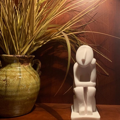 THINKER Cycladic Greek Art Figurine Idol Modern Statue Sculpture ...
