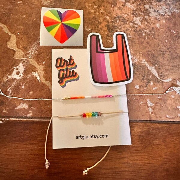 Minimalist Lesbian Chain Bracelet | LGBT | Pride - Etsy