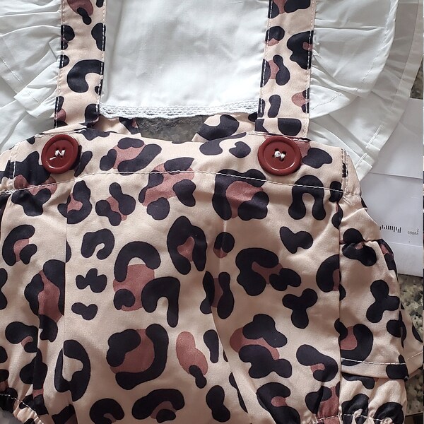 Baby Girl Leopard Animal Print Clothes, Personalized Wild One Infant ...