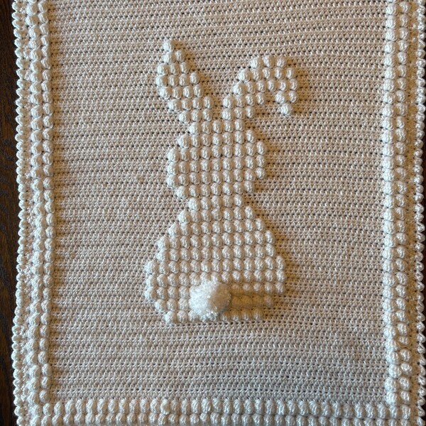 BUNNY BOBBLE BLANKET Crochet Pattern, Easy and Quick to Crochet, 4 Page ...