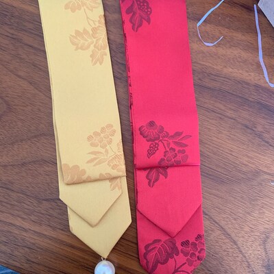 Hanbok Women Wrap Skirt With Buttons Korean Modern Hanbok - Etsy