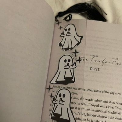 Rude Ghost Bookmarks Cute Bookmarks Spooky Acrylic Bookmark - Etsy