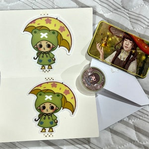 Mascot Chibi Vinyl Stickers clear - Etsy