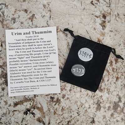 Urim & Thummim: Real Stones Engraved in Paleo Hebrew - Etsy