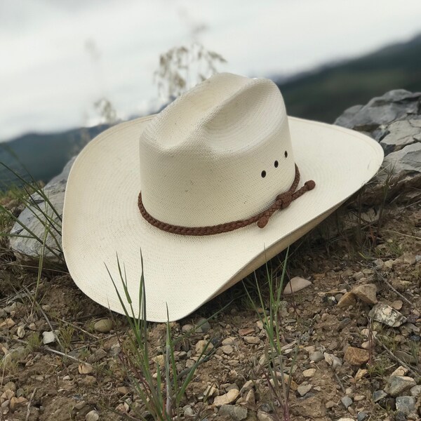 Leather Cowboy Hat Band, Handmade Western Hat Bands - Etsy