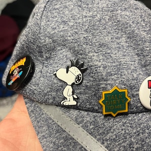 Punk Snoopy Hard Enamel Pins - Etsy