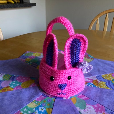 Easter Bunny Basket Crochet Pattern - Etsy