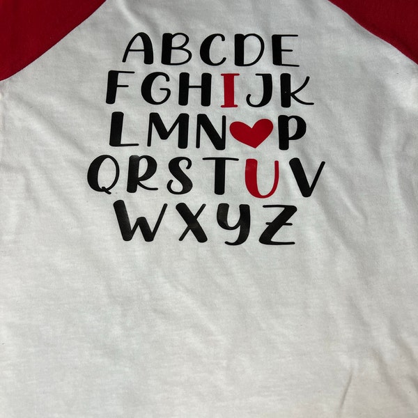 ABC I Love You Svg Png Eps Dxf Valentine's Day Kid Alphabet Quote Heart ...