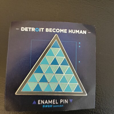Detroit Become Human Big Hard Enamel Pin Glitter - Etsy