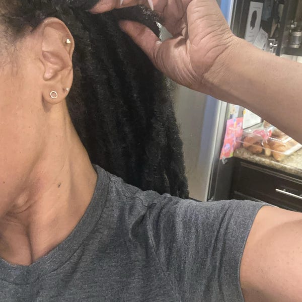 20G/18G/16G Heart Push Pin Labret • Threadless Flat Back Earring ...