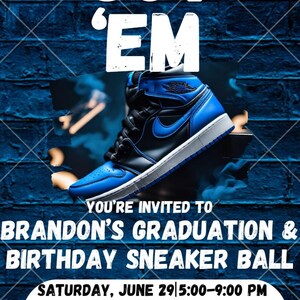 Nike Inspired Invitation Template - Etsy