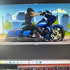 Motorcycle Artwork, Biker Logo Design, SVG Files, Lowrider Bike Drawing ...