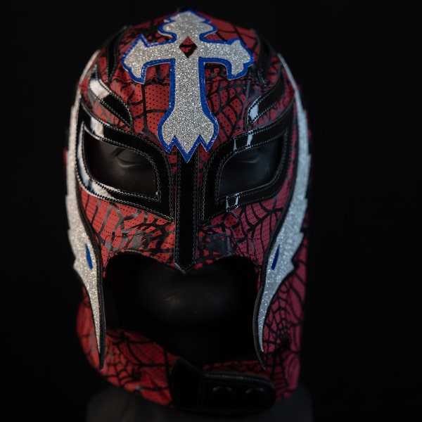 Hand Made SPIDER MASK Wrestling Mask Luchador Costume Wrestler Lucha ...