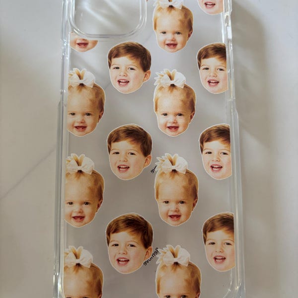 Personalized Face Pattern iPhone Case - Custom Faces Phone Case ...