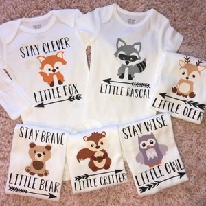 Baby Woodland Forest Animals, SVG Cut Files, Moose Cut Files, Cute Baby ...