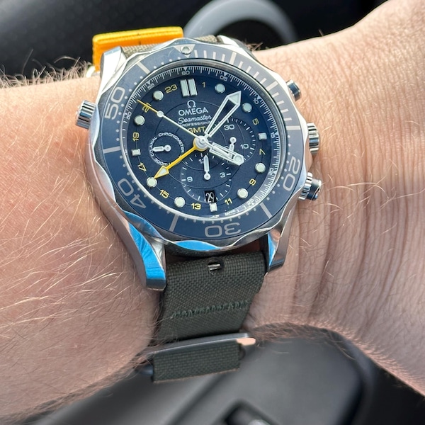 T-11 O-rig Watch Strap Army Green/red, Parachute Style Military Webbing ...